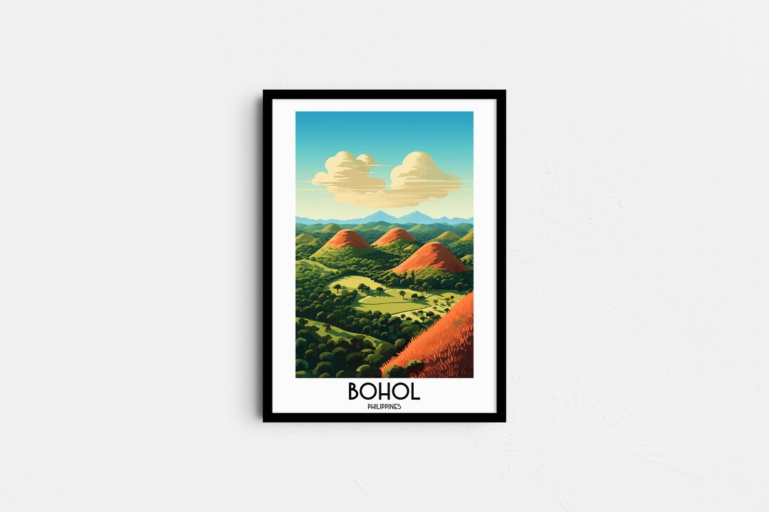 Bohol Travel Wall Art, Philippines Painting Gifts, Asia Home Decor ...