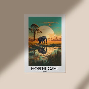 Moremi Game Reserve Travel Wall Art, Botswana Painting Gifts, Africa ...