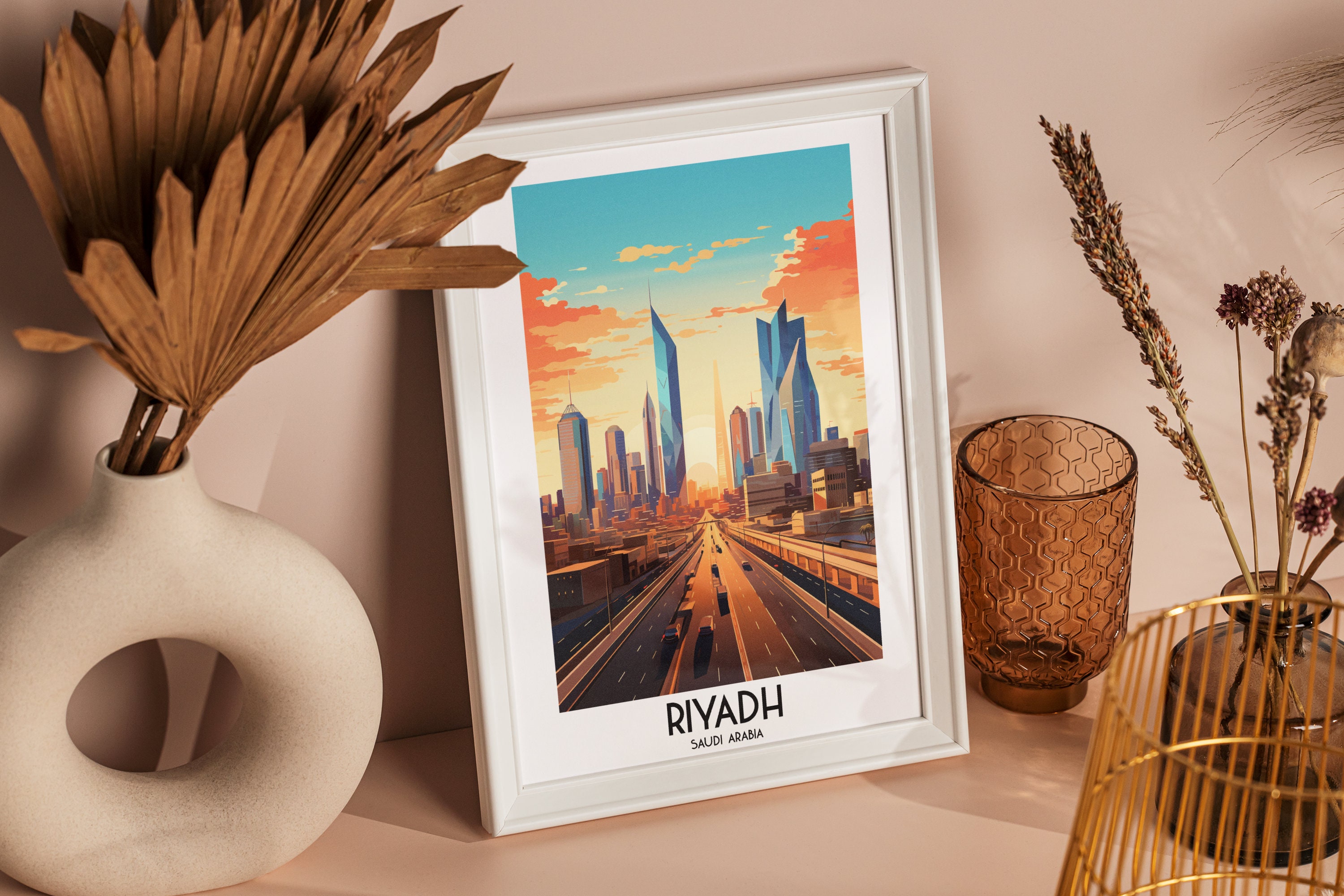 Riyadh Skyline Art Print, Saudi Arabia Home Decor (digital Download) - Etsy