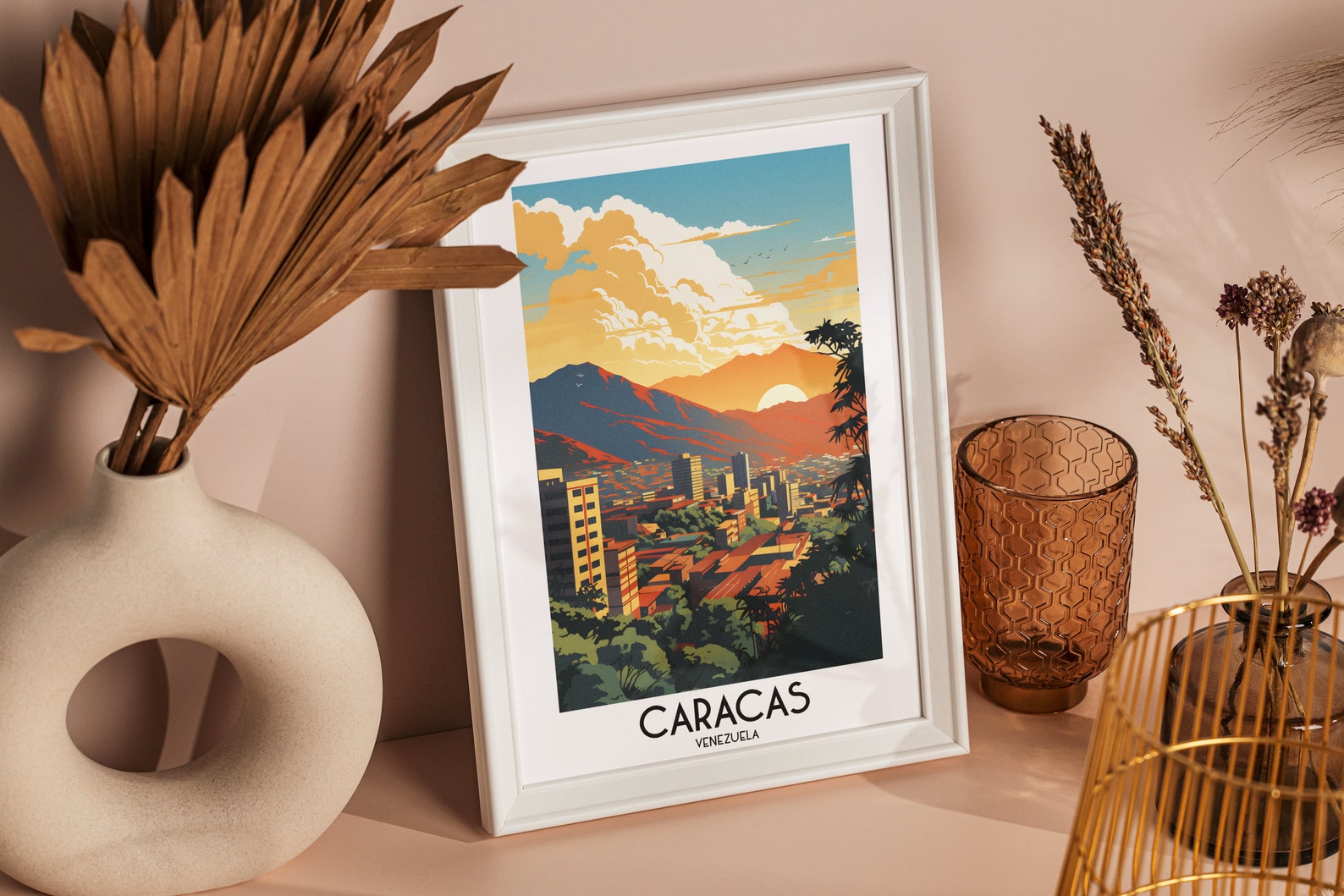 Caracas Venezuela Travel Poster, Venezuelan Home Decor (digital ...