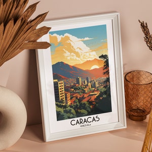 Caracas Venezuela Travel Poster, Venezuelan Home Decor (digital ...