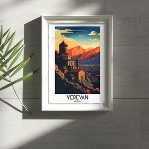 Yerevan Travel Wall Art, Armenia Painting Gifts, Asia Home Decor ...