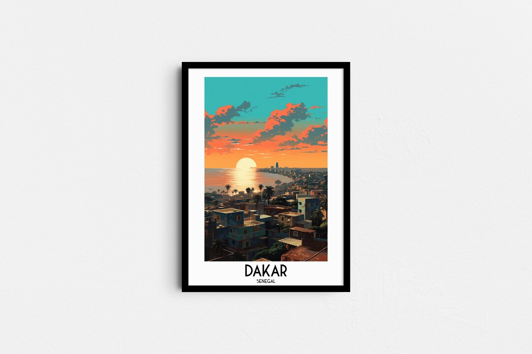 Dakar Travel Wall Art, Senegal Painting Gifts, Africa Home Decor ...