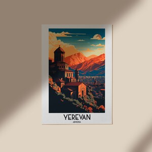 Yerevan Travel Wall Art, Armenia Painting Gifts, Asia Home Decor ...