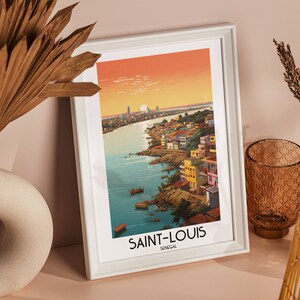 Saint-louis Travel Wall Art, Senegal Painting Gifts, Africa Home Decor ...