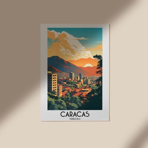 Caracas Venezuela Travel Poster, Venezuelan Home Decor (digital ...