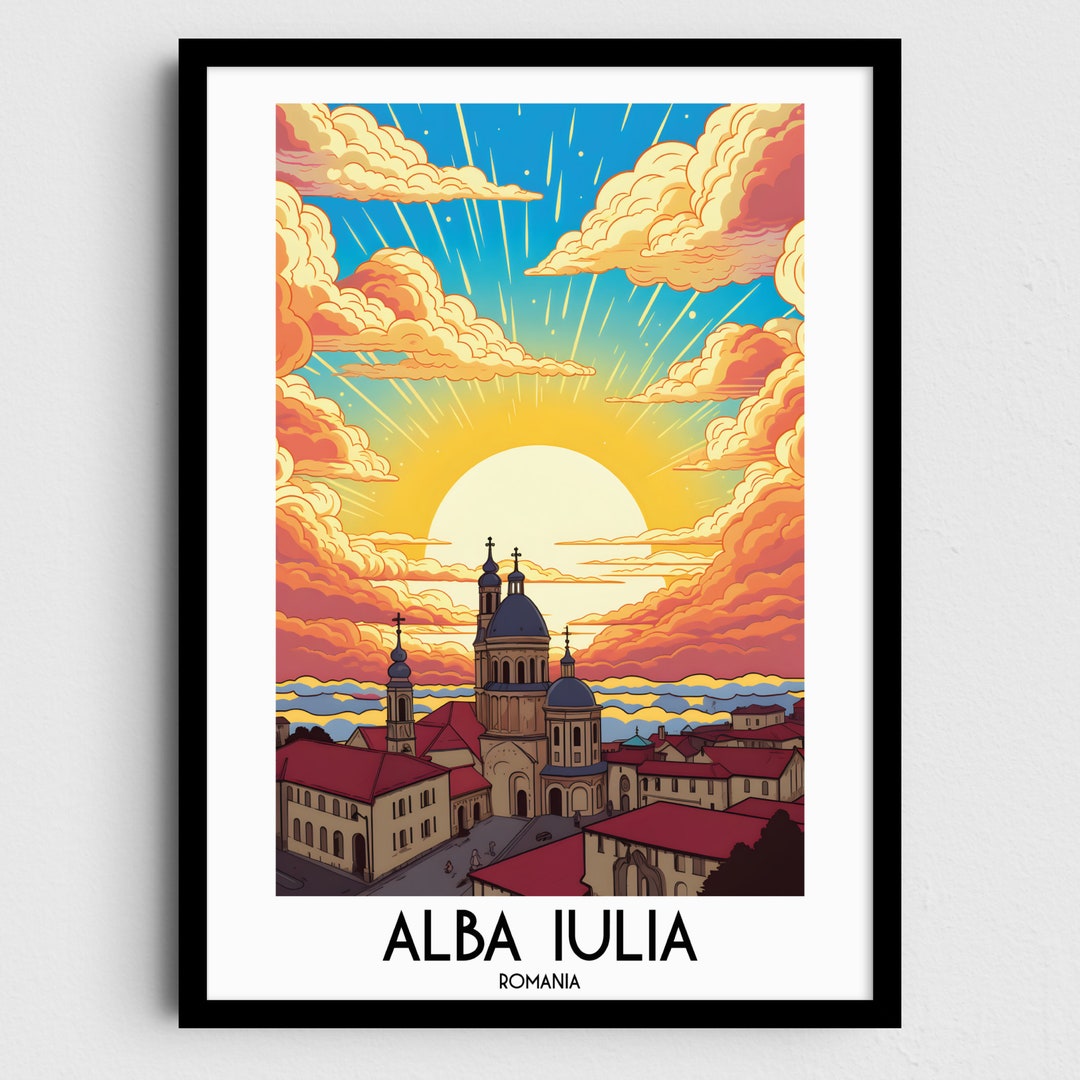 Alba Iulia Travel Wall Art, Romania Painting Gifts, Europe Home Decor ...