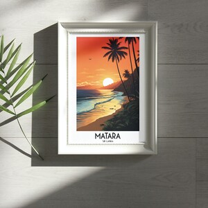 Matara Travel Wall Art, Sri Lanka Painting Gifts, Asia Home Decor ...