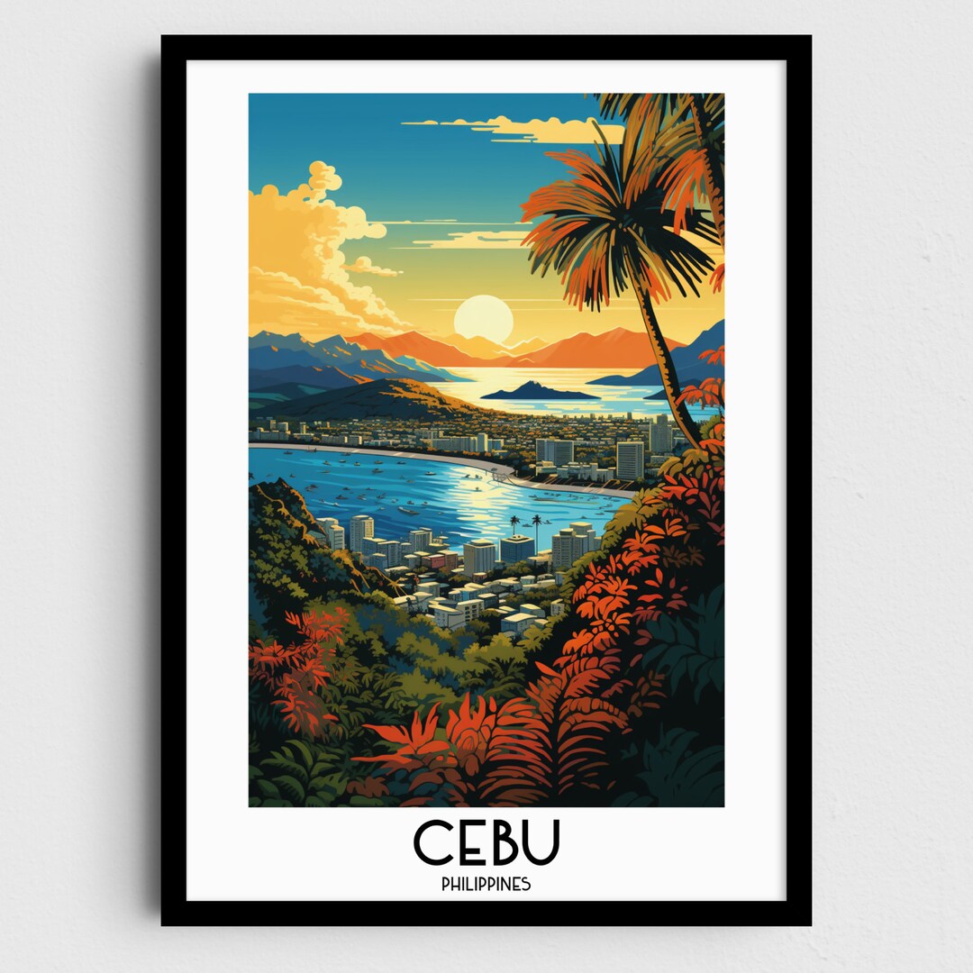 Cebu Travel Wall Art, Philippines Painting Gifts, Asia Home Decor ...