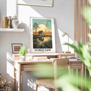 Moremi Game Reserve Travel Wall Art, Botswana Painting Gifts, Africa ...