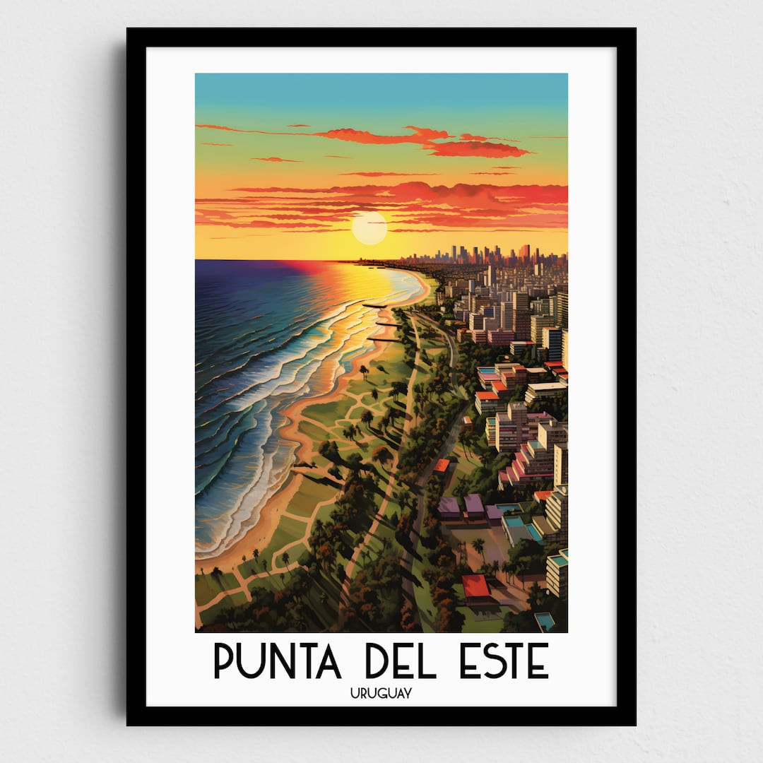 Punta Del Este Travel Wall Art, Uruguay Painting Gifts, South America ...