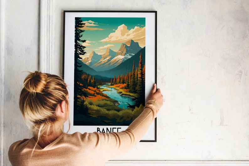 Banff National Park Print, Alberta Landscape, Canada Wall Art (digital ...
