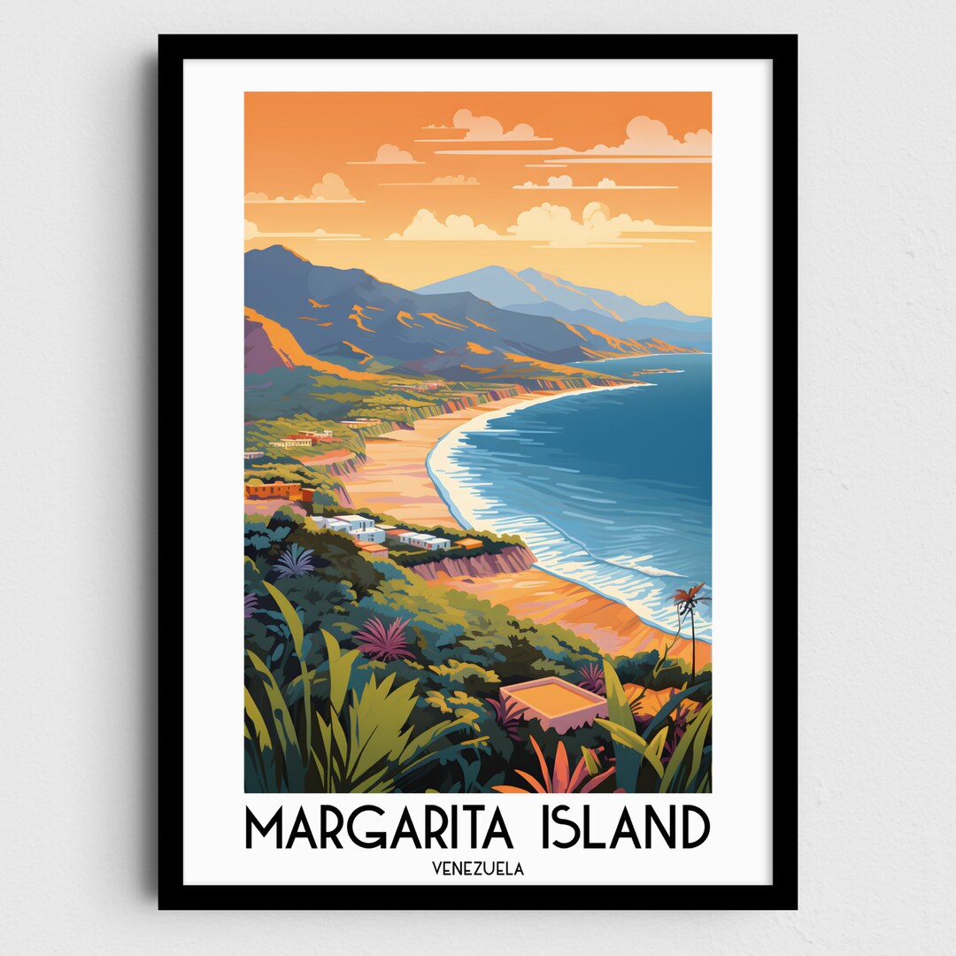 Margarita Island Travel Wall Art, Venezuela Painting Gifts, Home Decor ...