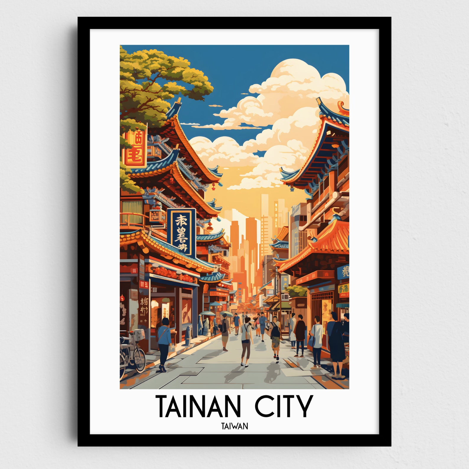 Tainan Taiwan Travel Poster, Asia Home Decor (digital Download) - Etsy