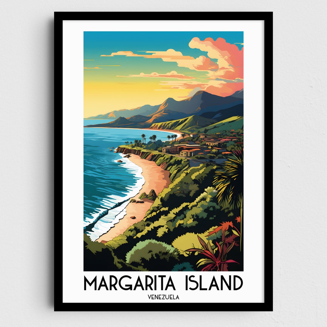 Margarita Island Travel Wall Art, Venezuela Painting Gifts, Home Decor ...