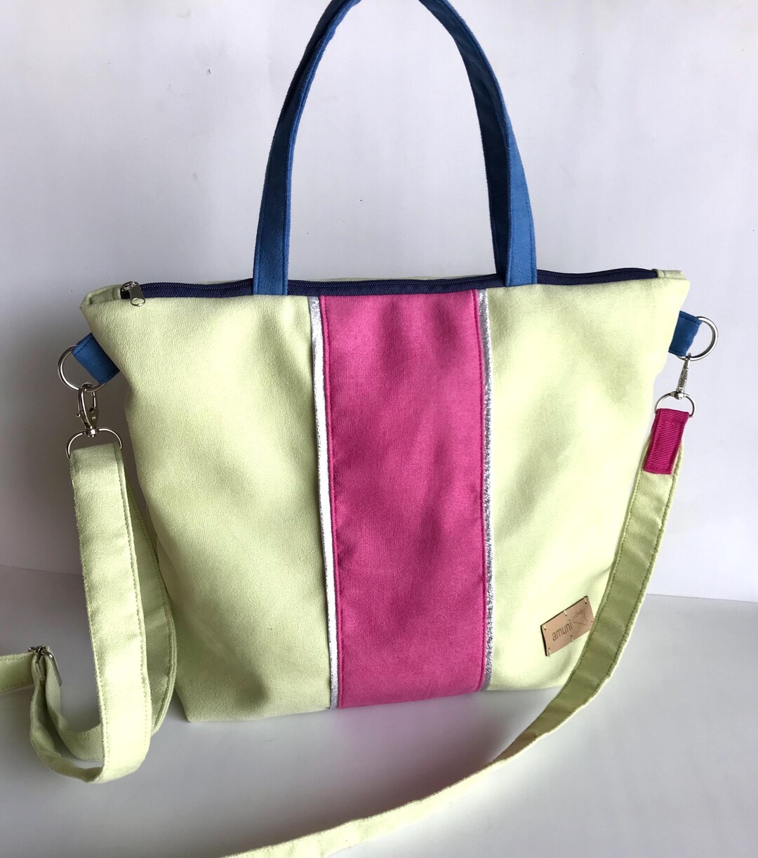 Handmade Suede Convertible Bag, Convertible Backpack, Shoulder Bag and ...