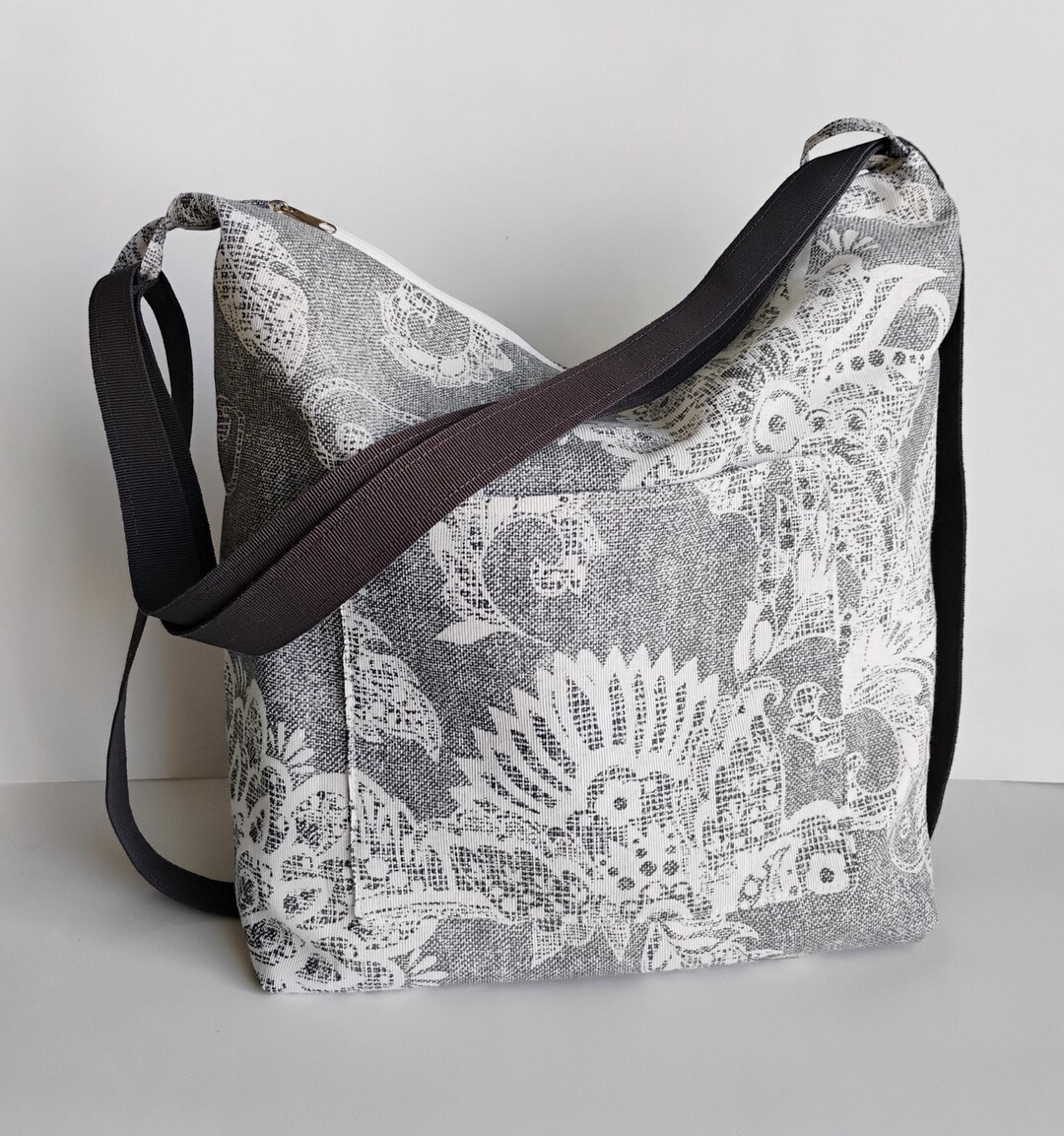 Handcrafted Vintage Floral Patterned Fabric Anti-theft Convertible ...