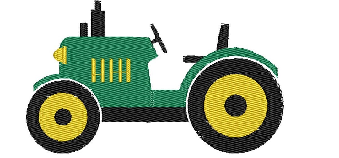 Tractor Embroidery Design - Etsy