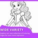 48 Simple Princess Coloring Pages Digital Download Printable Kids ...