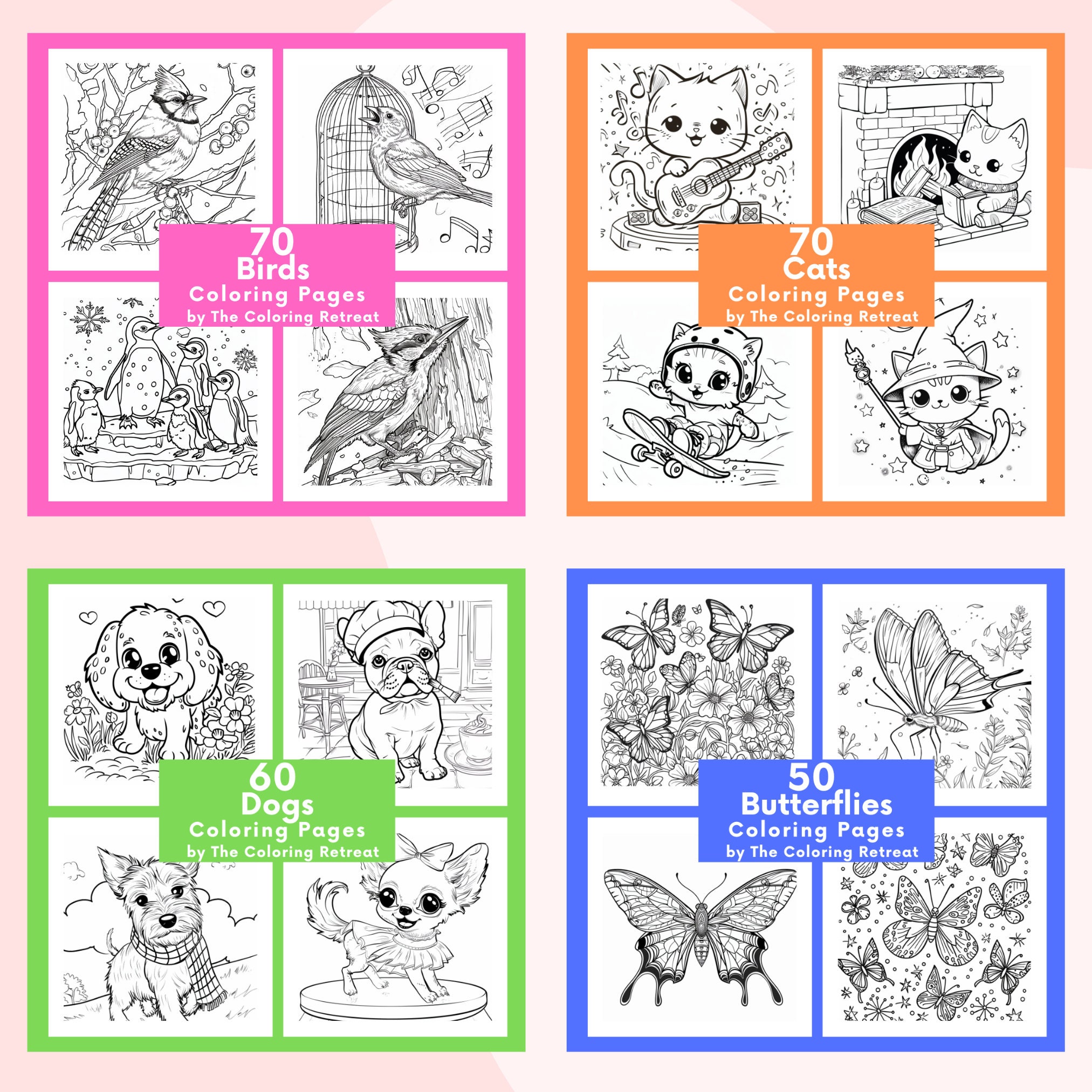 Coloring Pages | Colouring Pages | Digital Download | Printable | Kids ...