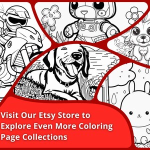 42 Flowery Animal Coloring Pages | Digital Download | Printable | Kids ...