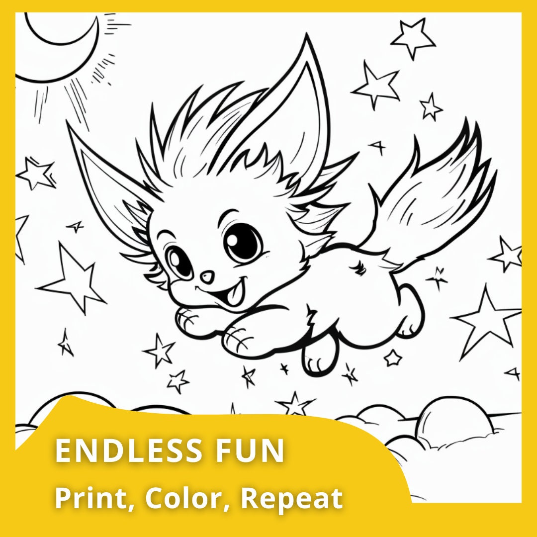 70 Creatures Coloring Pages | Digital Download | Printable | Kids ...
