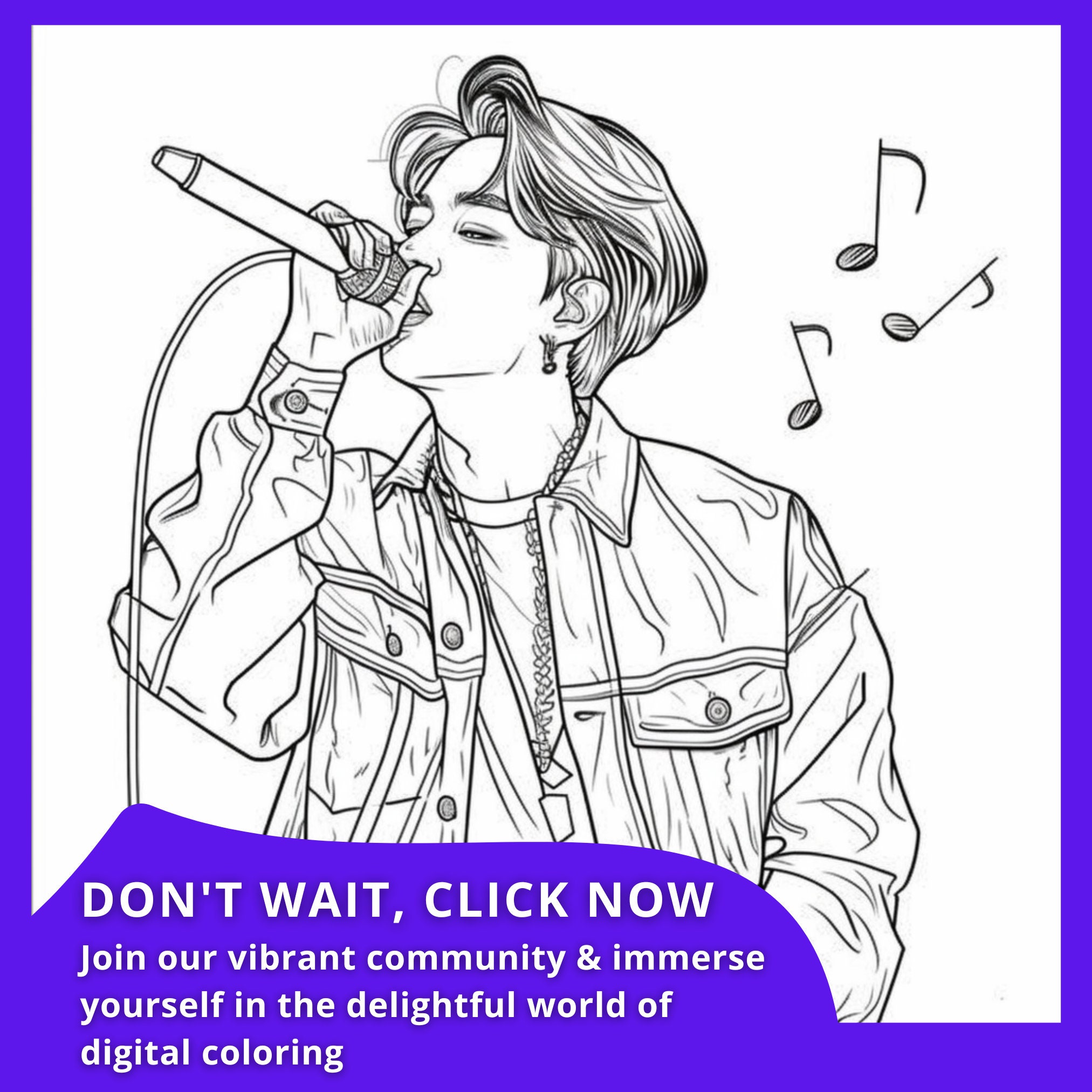 BTS Coloring Pages Digital Download Printable Kids Activities - Etsy