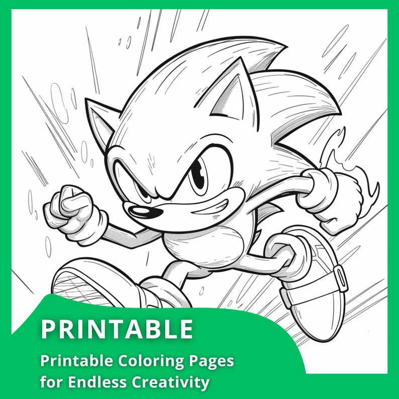Sonic Coloring Pages Digital Download Printable Kids Activities Etsy Sonic Coloring Pages Digital Download Printable Kids Activities Etsy