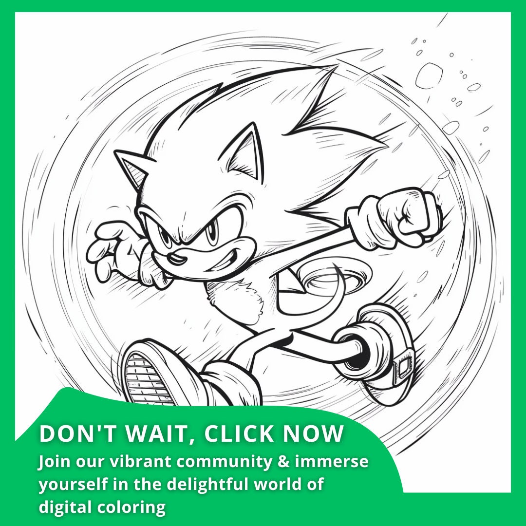 Sonic Coloring Pages | Digital Download | Printable | Kids Activities ...