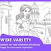 46 Princess Coloring Pages | Digital Download | Printable | Kids ...