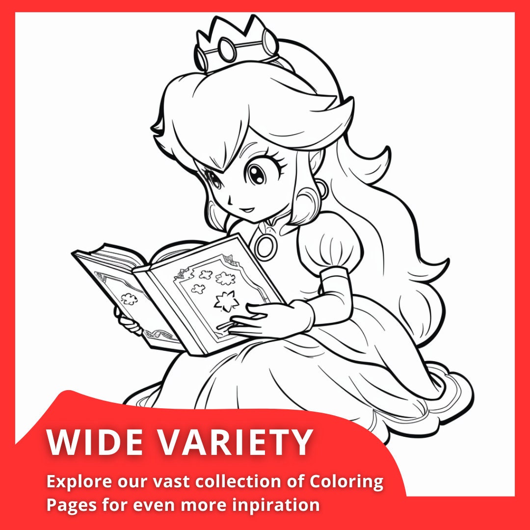 70 Mario Coloring Pages | Digital Download | Printable | Kids ...