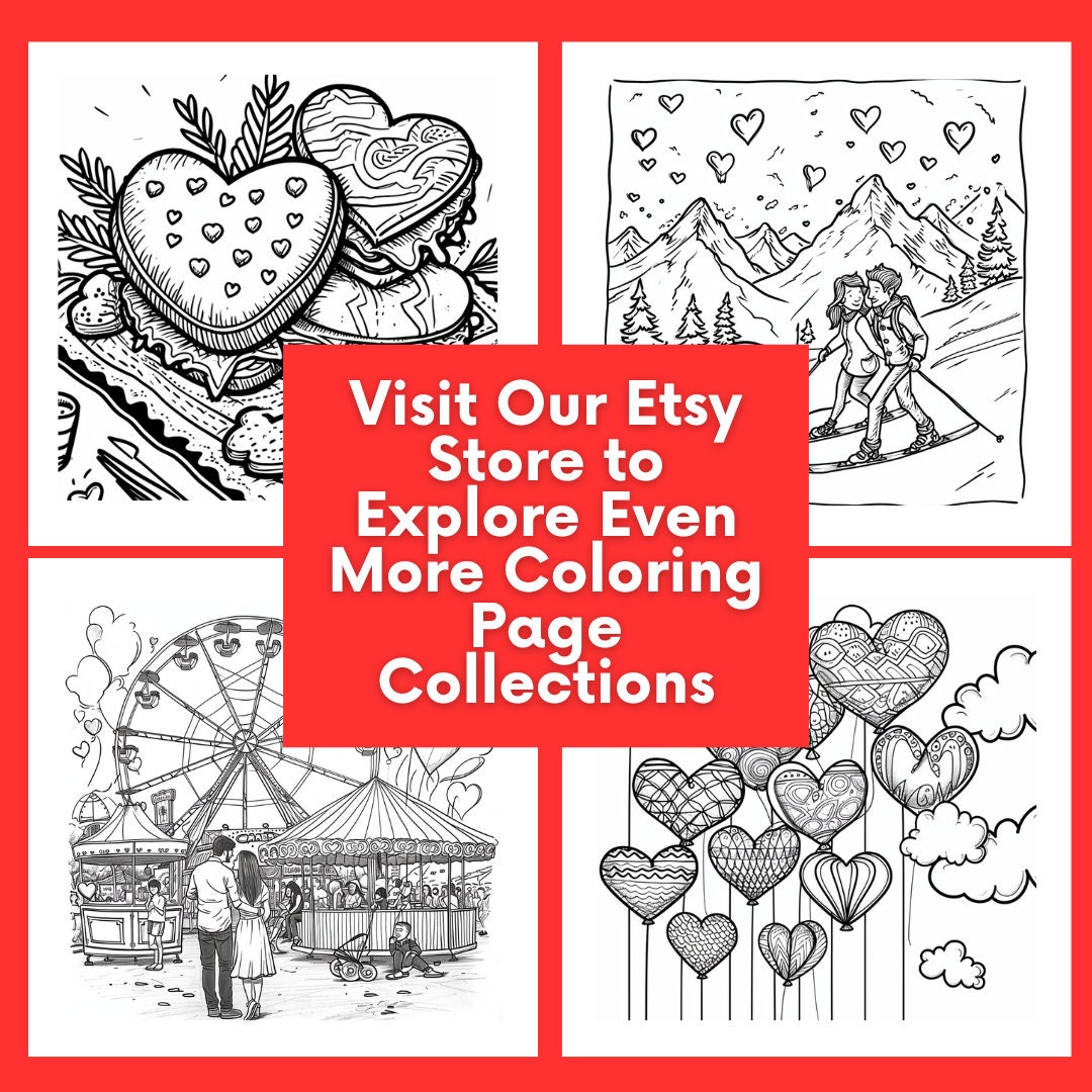 Romantic Couples Coloring Pages Digital Download Printable Kids ...