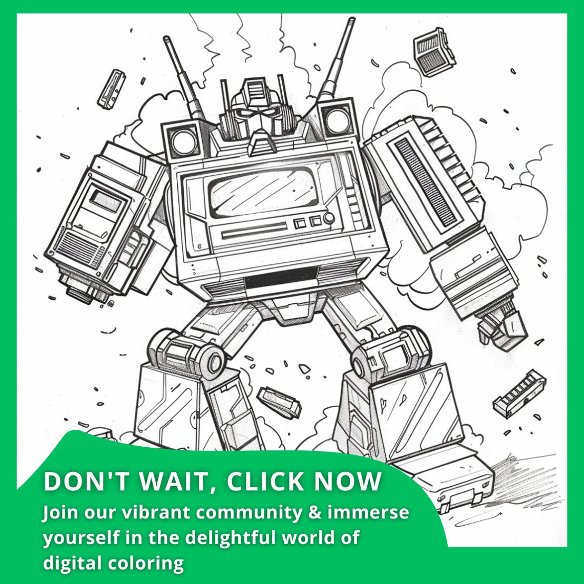Transformers Coloring Pages | Digital Download | Printable | Kids ...