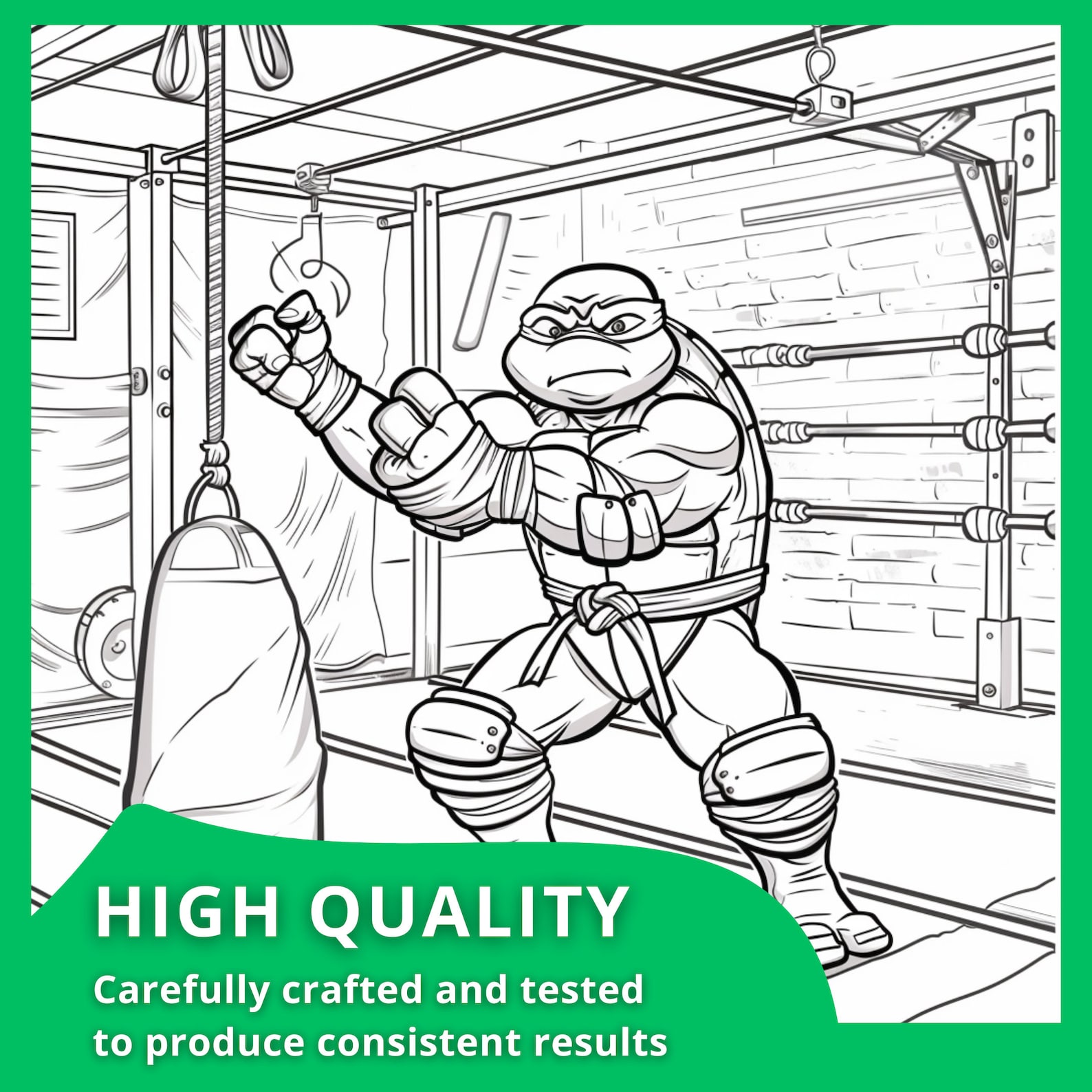 Ninja Turtles Coloring Pages | Digital Download | Printable | Kids ...