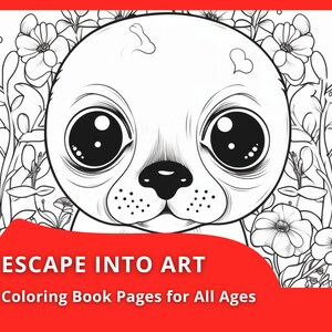 42 Flowery Animal Coloring Pages | Digital Download | Printable | Kids ...