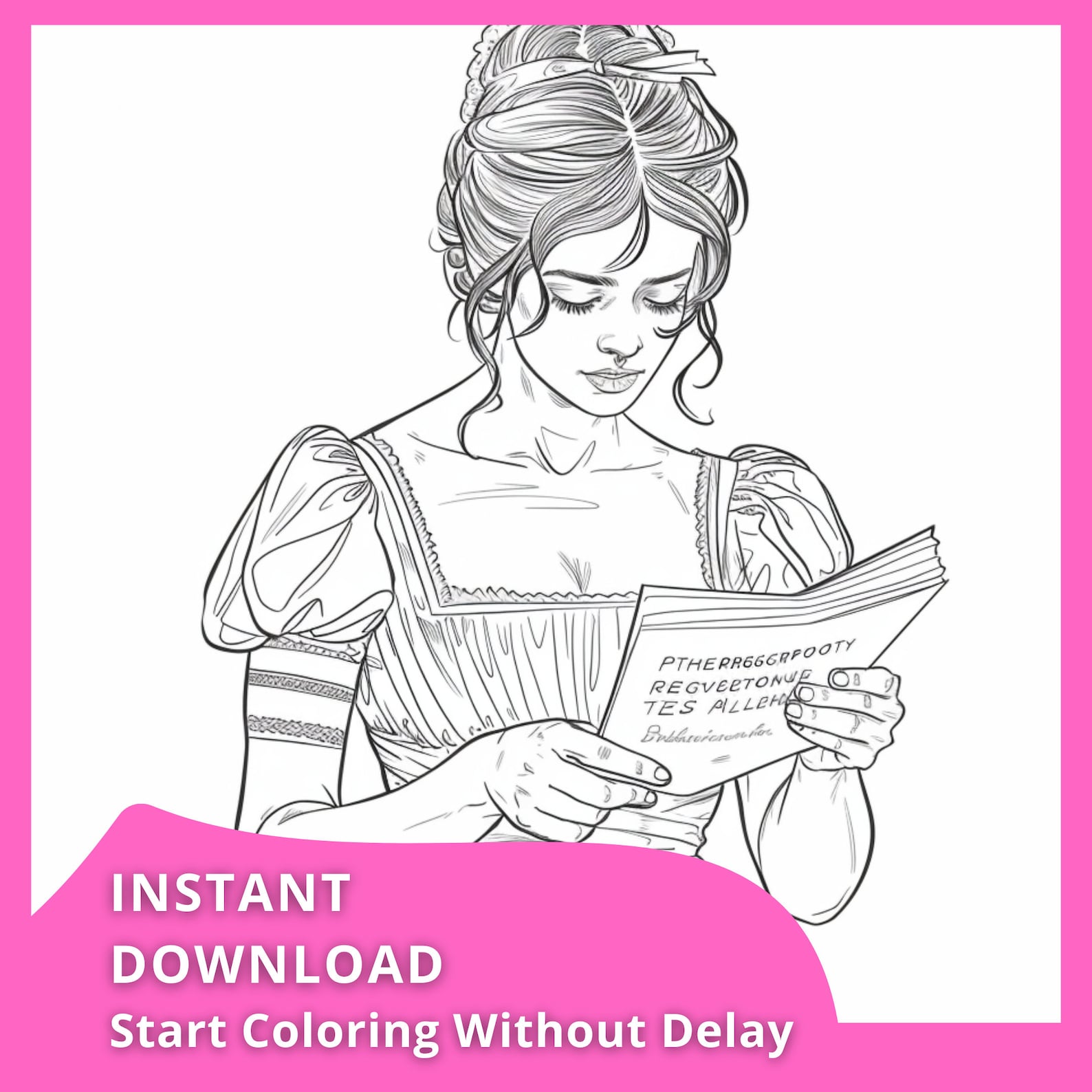 Bridgerton Coloring Pages | Digital Download | Printable | Kids ...