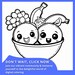 Kawaii Food Coloring Pages | Digital Download | Printable | Kids ...