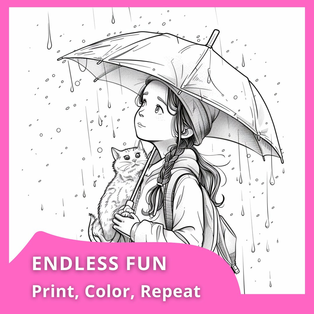 Cat Hugs Coloring Pages Digital Download Printable Kids Activities - Etsy