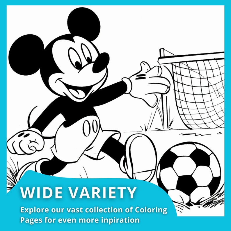 Mickey and Minnie Mouse Coloring Pages | Digital Download | Printable ...
