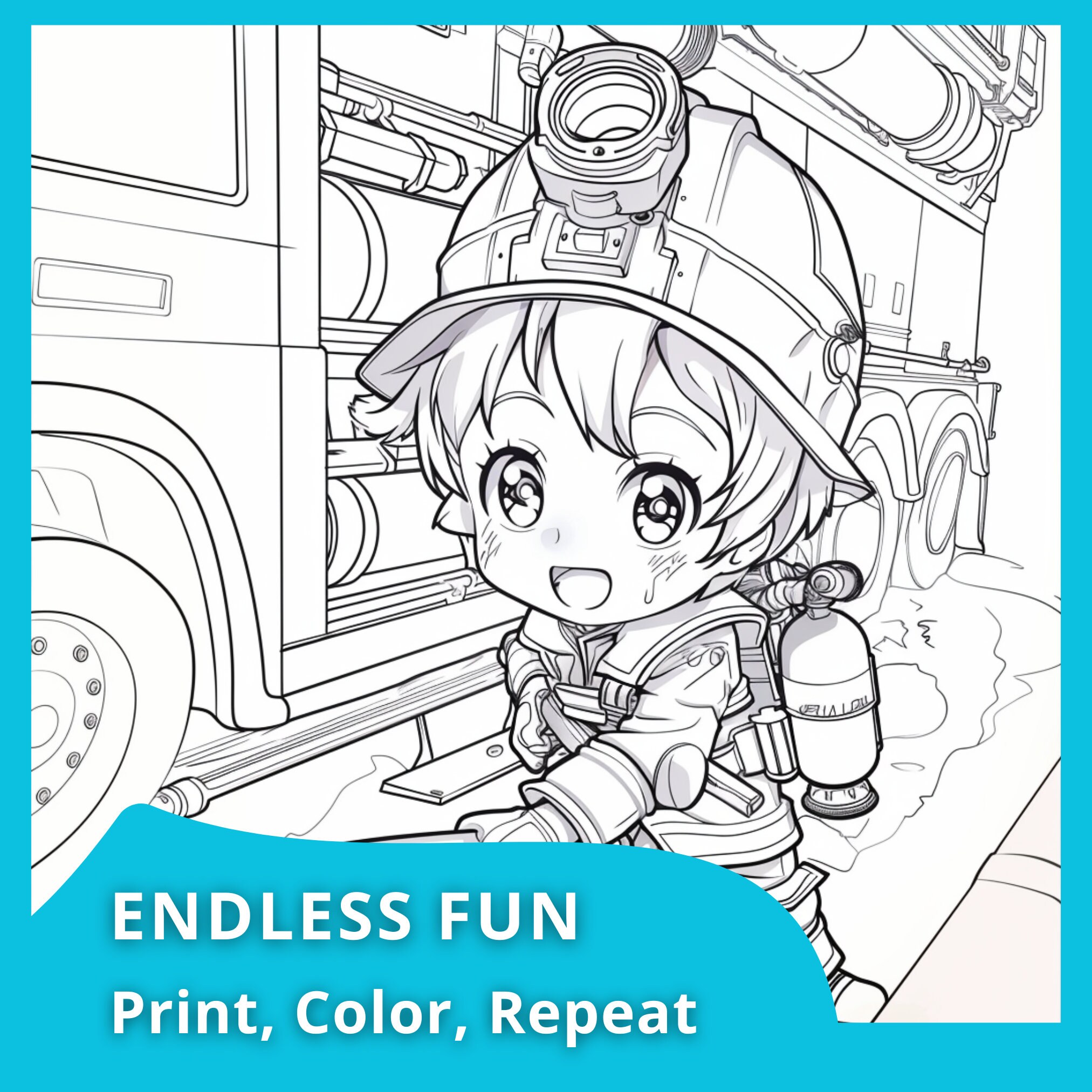 Anime Coloring Pages Digital Download Printable Kids Activities - Etsy