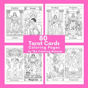 Tarot Cards Coloring Pages | Digital Download | Printable | Kids ...