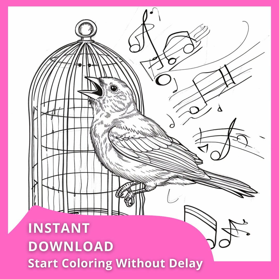 Birds Coloring Pages | Digital Download | Printable | Kids Activities ...