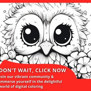 42 Flowery Animal Coloring Pages | Digital Download | Printable | Kids ...