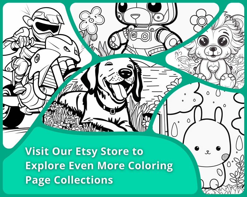 39 Robot Animal Coloring Pages | Digital Download | Printable | Kids ...