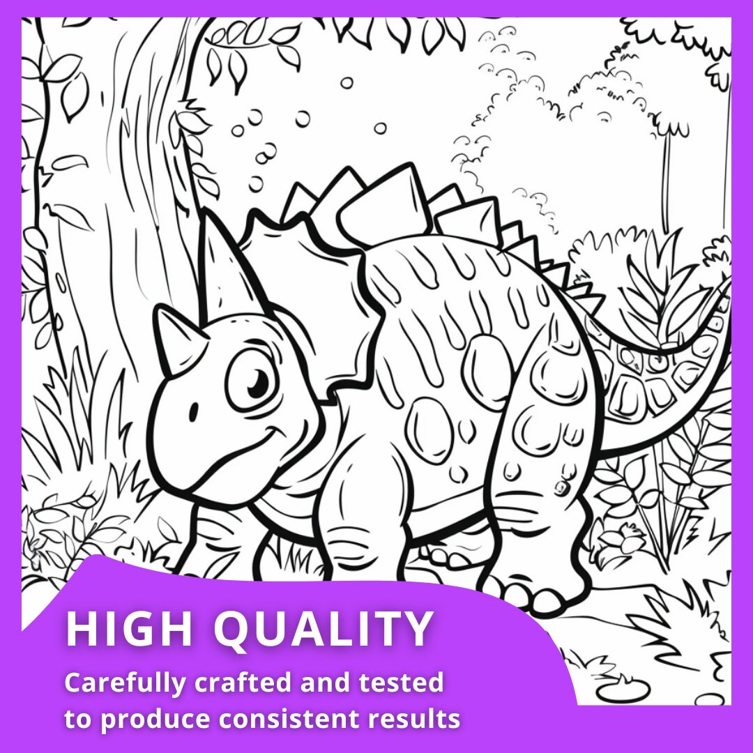 55 Dinosaur Coloring Pages | Digital Download | Printable | Kids ...