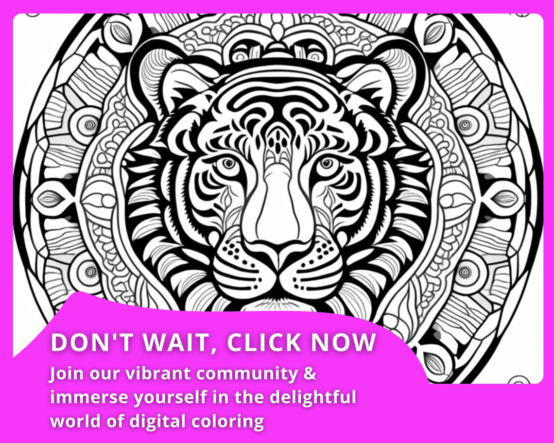 22 Mandala Animal Coloring Pages | Digital Download | Printable | Kids ...