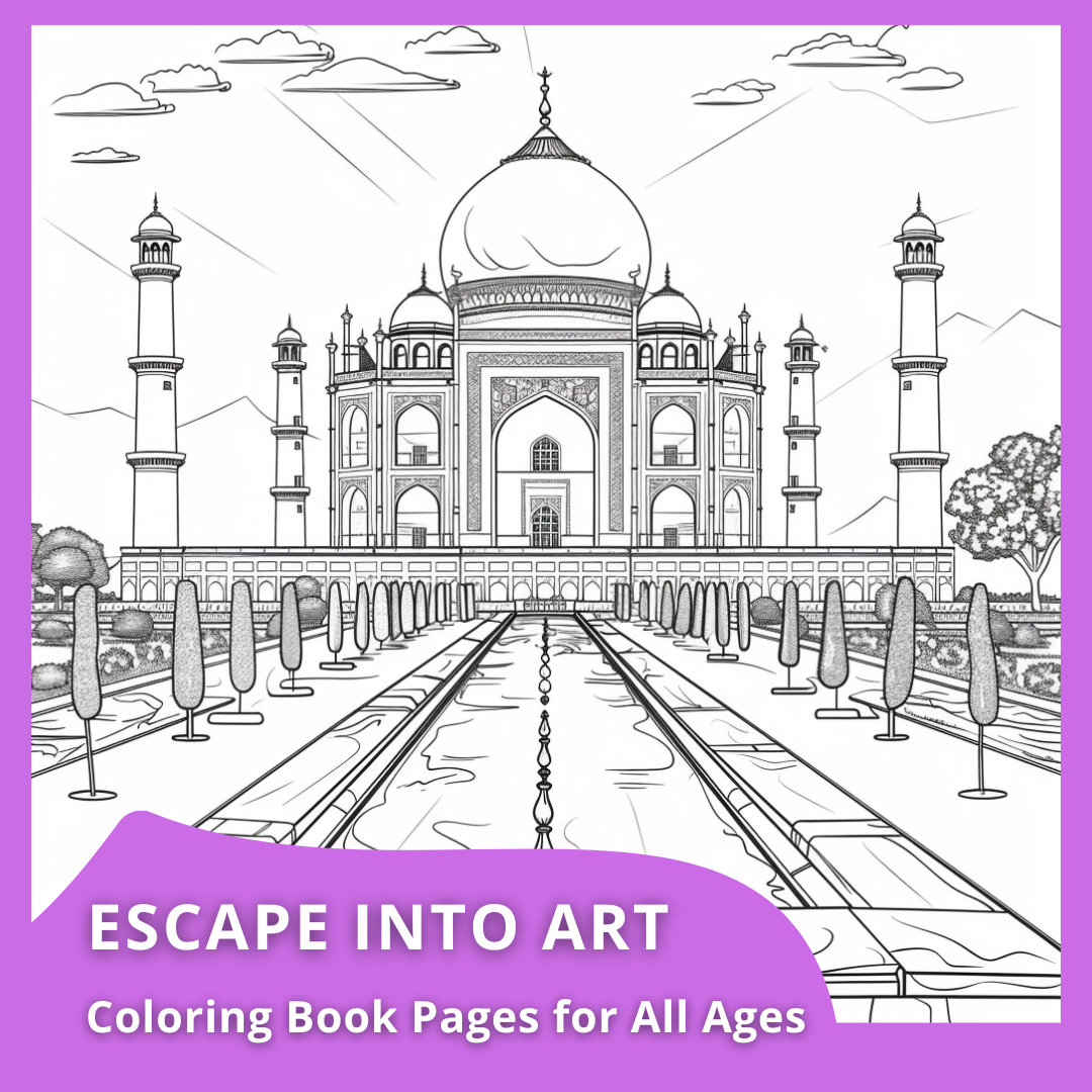 Landmarks Coloring Pages Digital Download Printable Kids Activities - Etsy