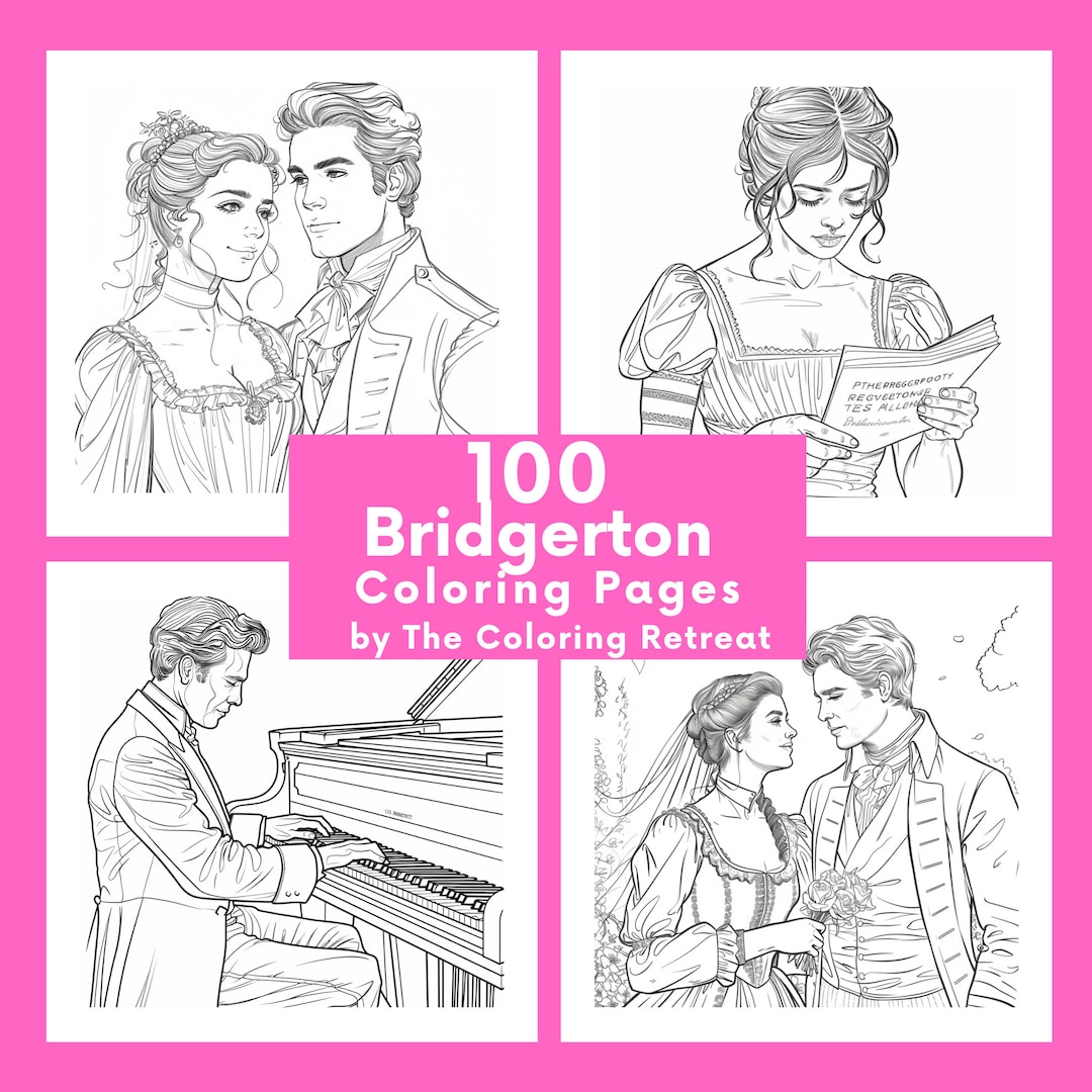 Bridgerton Coloring Pages | Digital Download | Printable | Kids ...