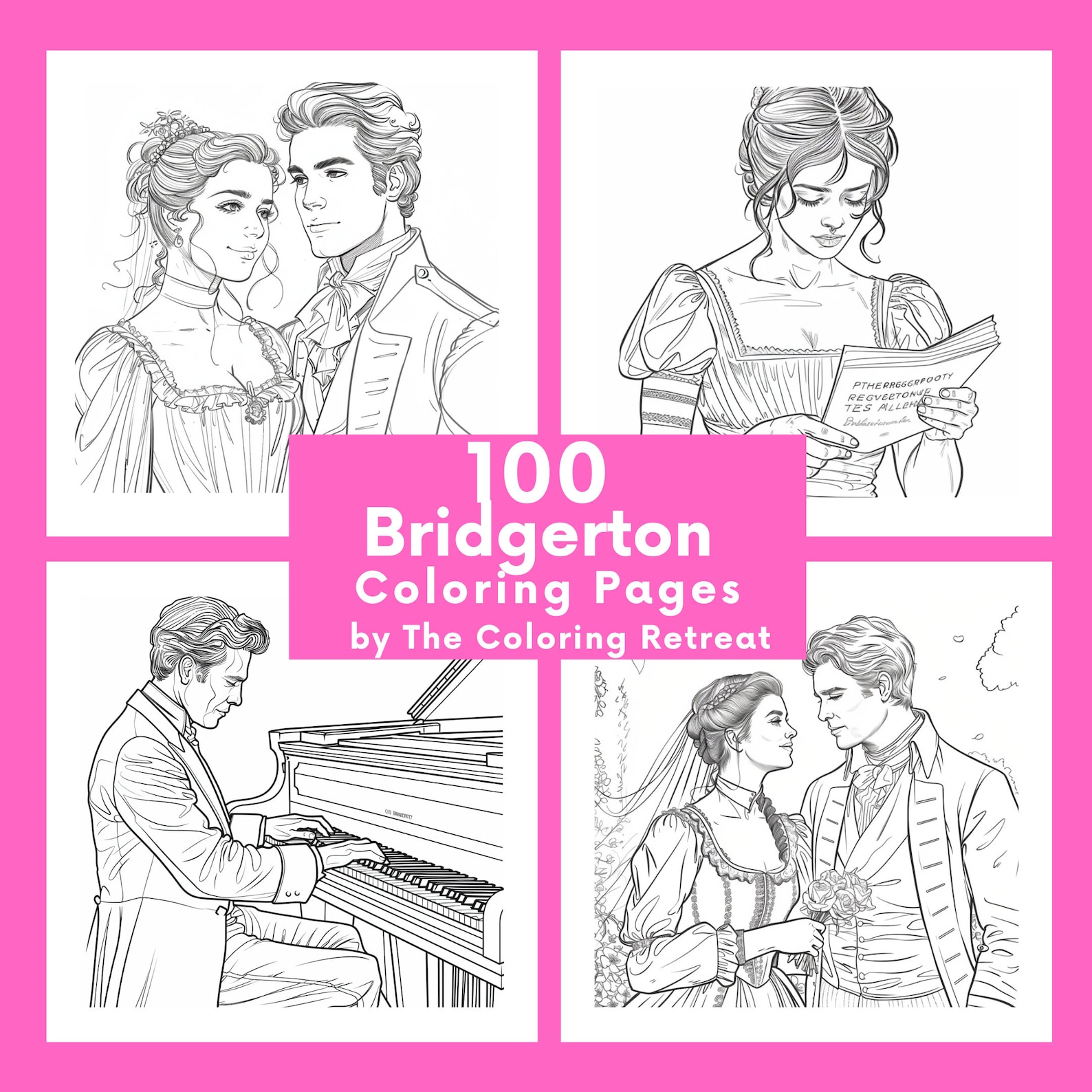 Bridgerton Coloring Pages | Digital Download | Printable | Kids ...