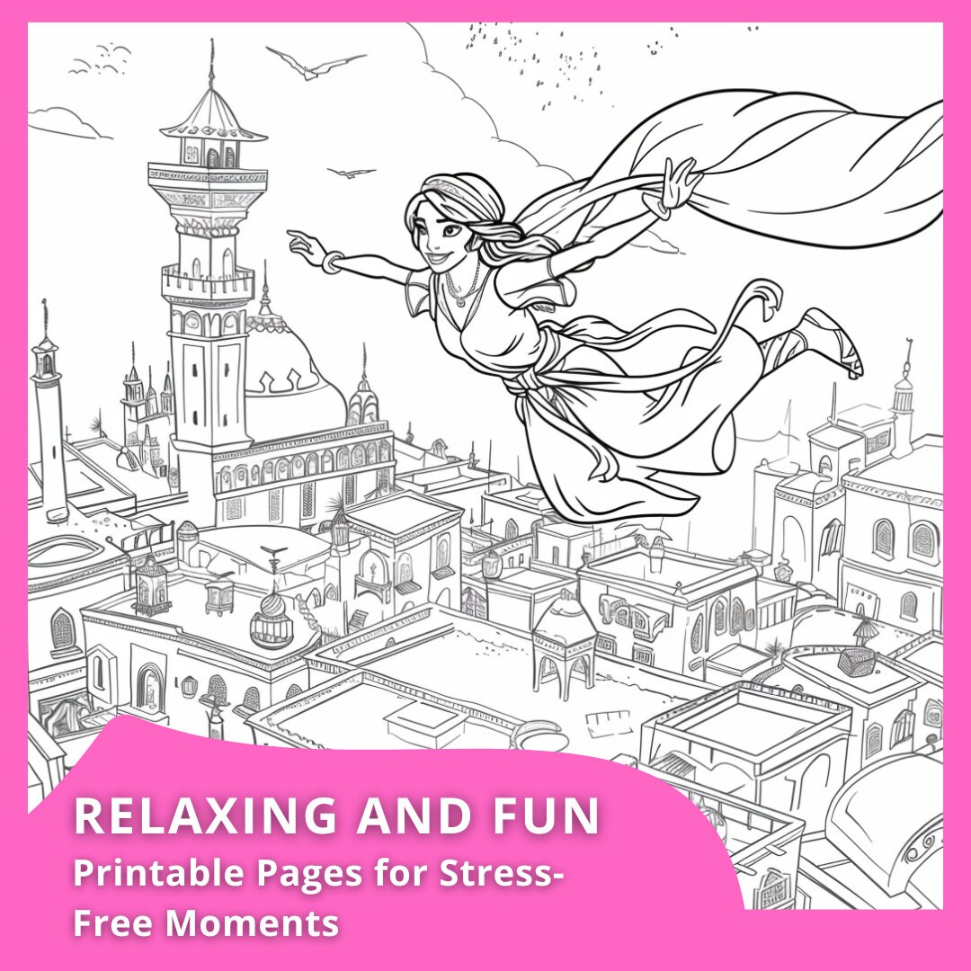 Princess Coloring Pages Digital Download Printable Kids Activities - Etsy